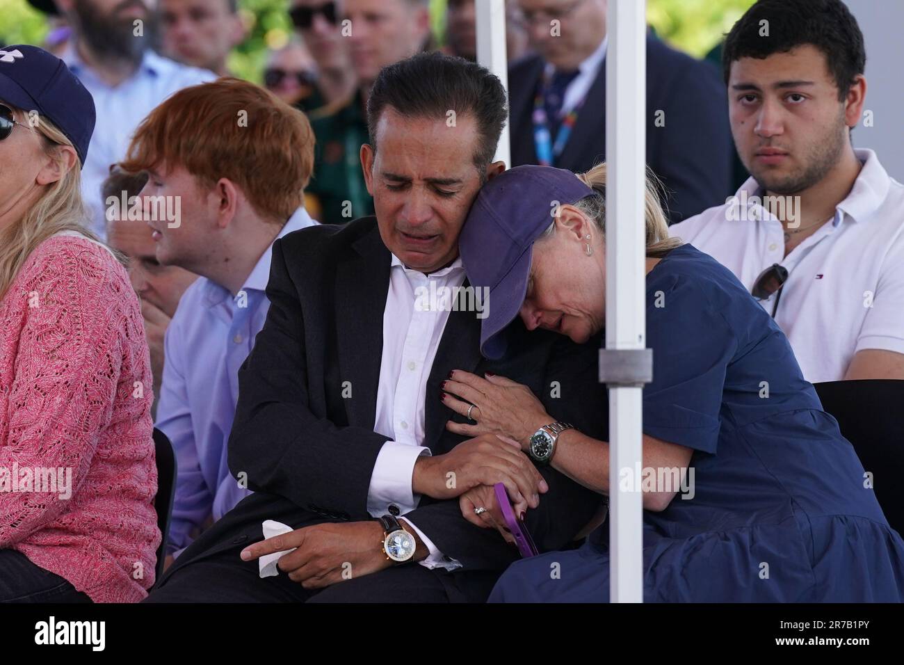 The parents of Grace O'Malley-Kumar attend a vigil at the University of ...