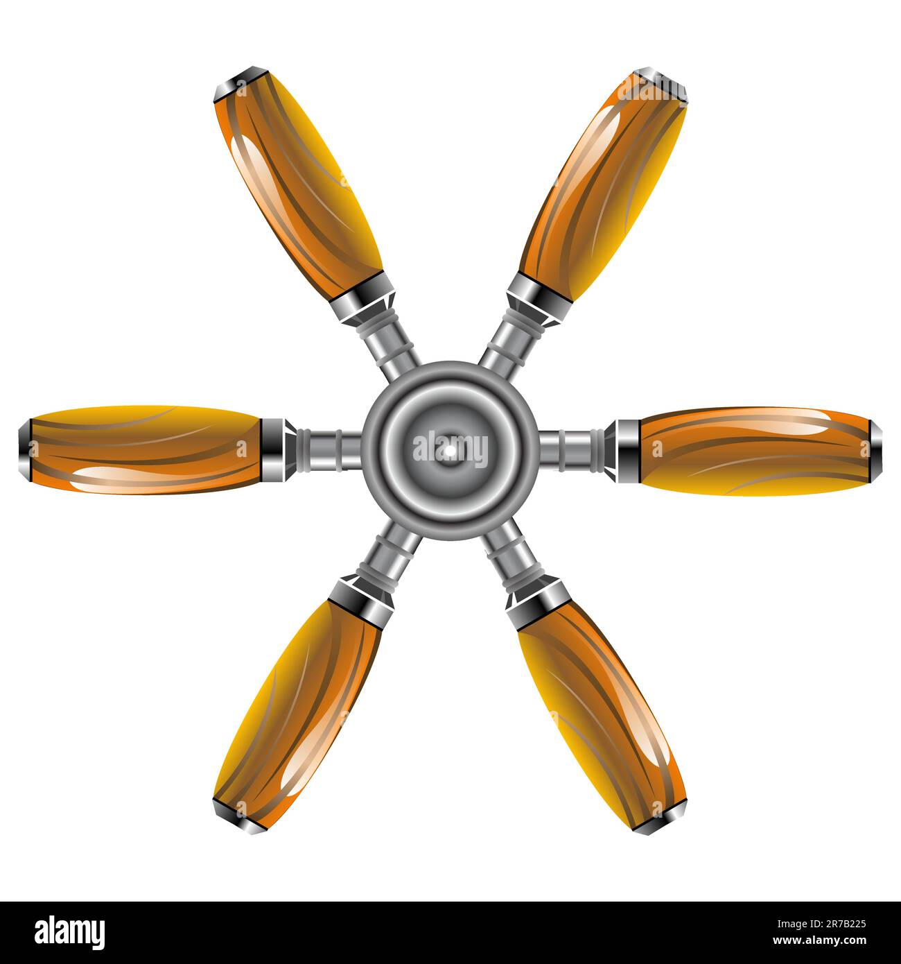 ship wheel against white background, abstract vector art illustration ...