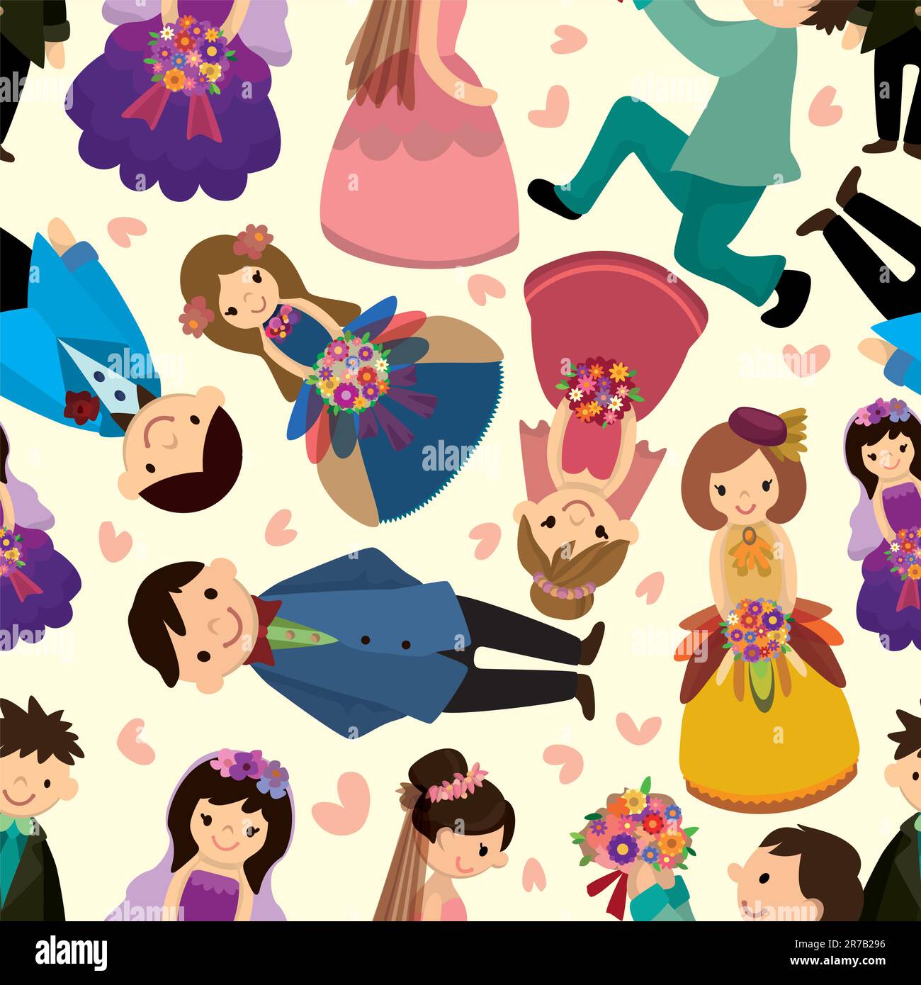 seamless wedding pattern Stock Vector Image & Art - Alamy