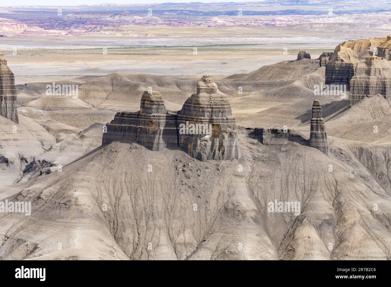 Afternoon view of the Moonscape from the Skyline Overlook in the ...