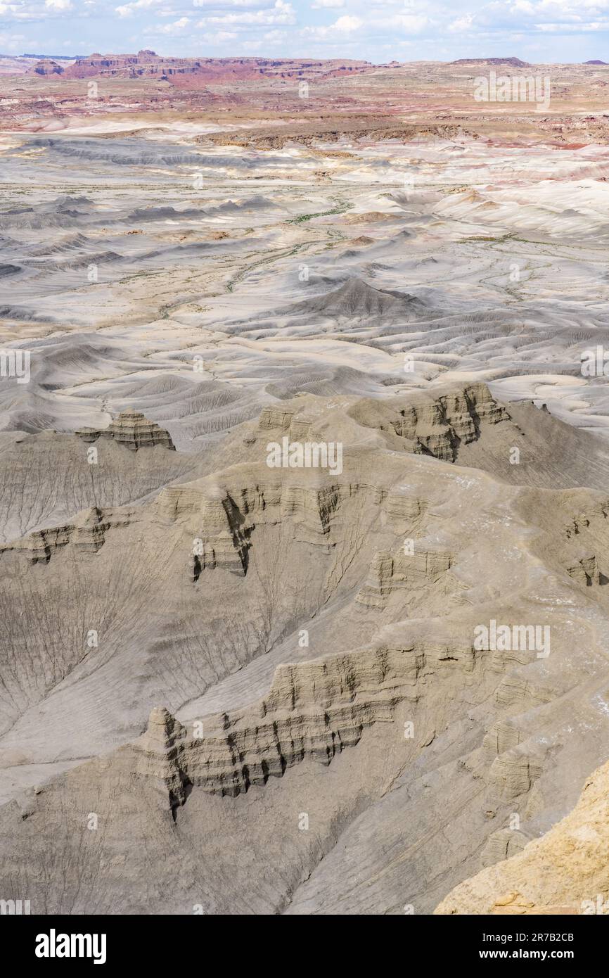 Afternoon view of the Moonscape from the Skyline Overlook in the ...