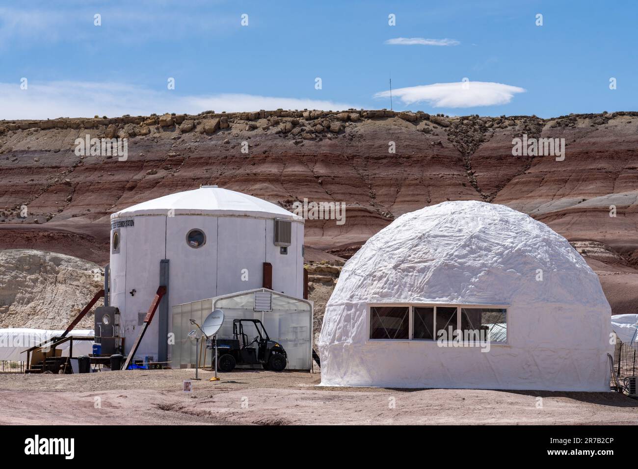 The Mars Desert Research Station is located in the Caineville Desert ...
