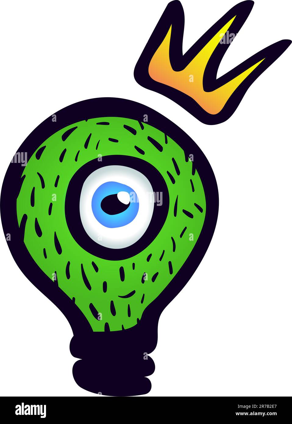 Green color bulb Stock Vector Images - Alamy