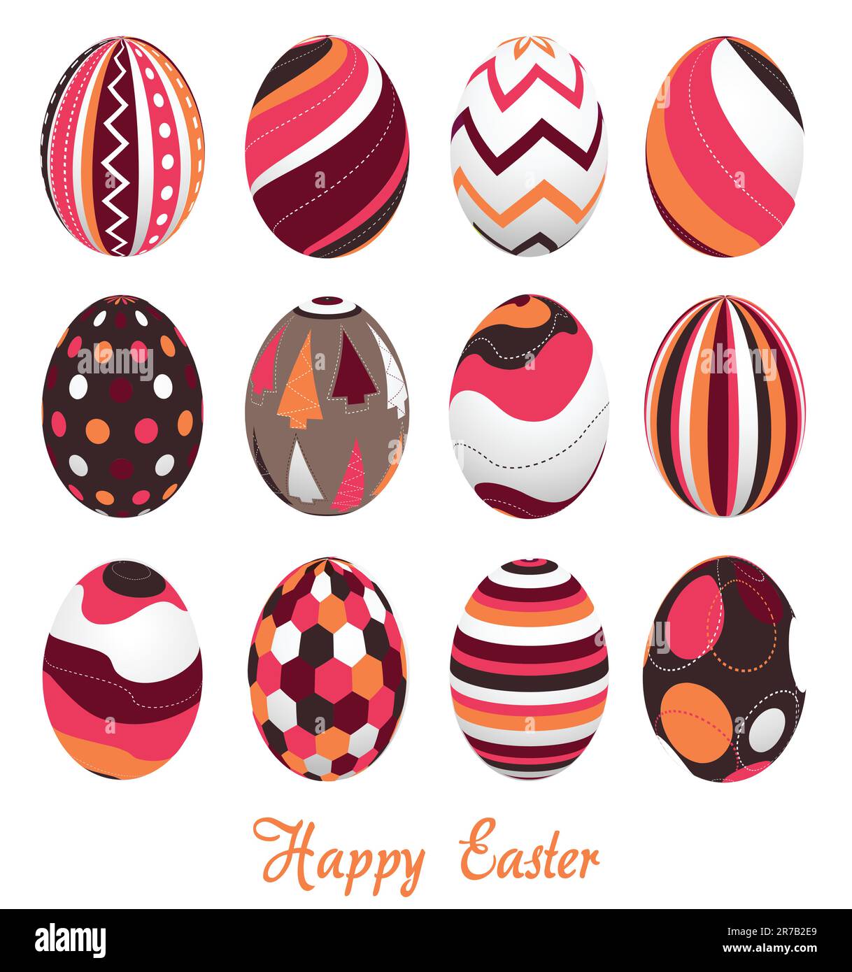 easter eggs, happy easter Stock Vector Image & Art - Alamy