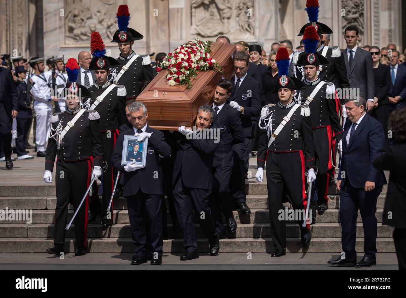 Mailand, Italy. 14th June, 2023. The coffin of former Italian Prime ...