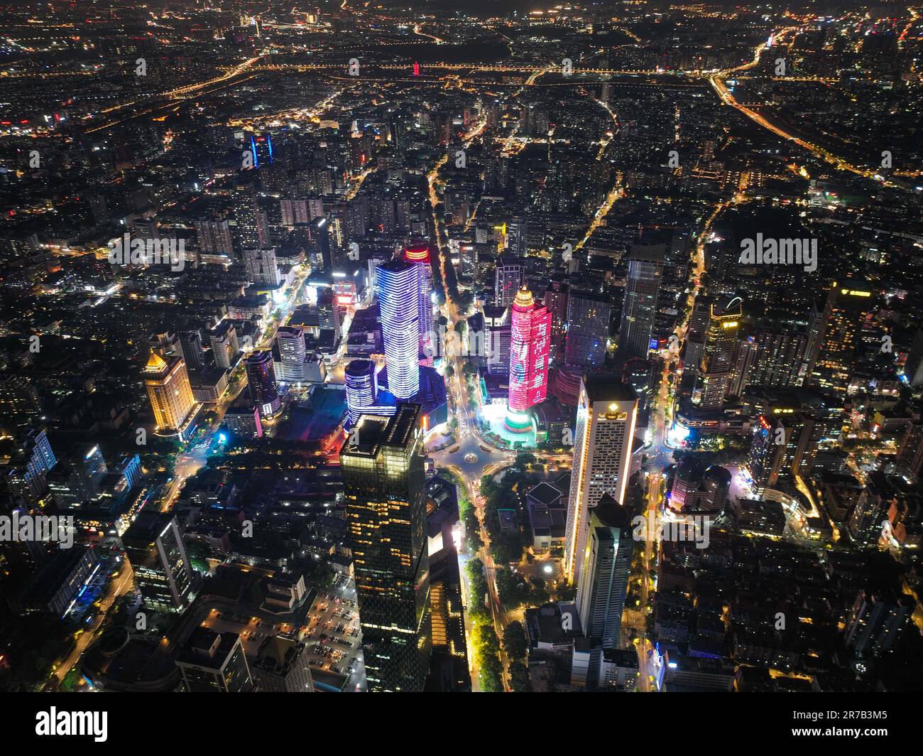 Nanjing. 12th June, 2023. This aerial photo taken on June 12, 2023 ...