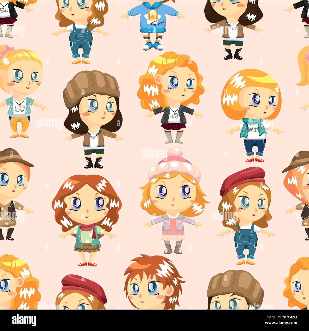 Lady pattern hi-res stock photography and images - Alamy