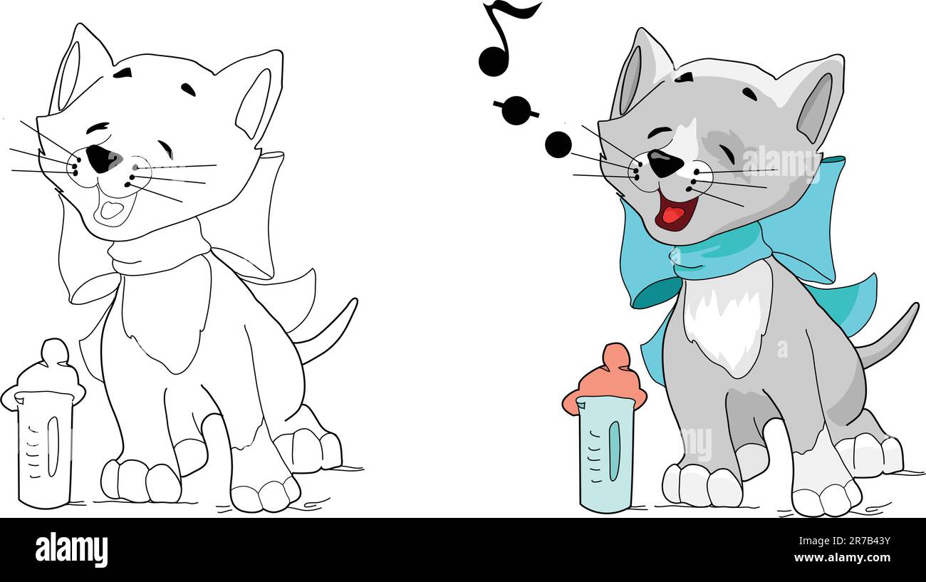 Kitten bottle Cut Out Stock Images & Pictures - Alamy