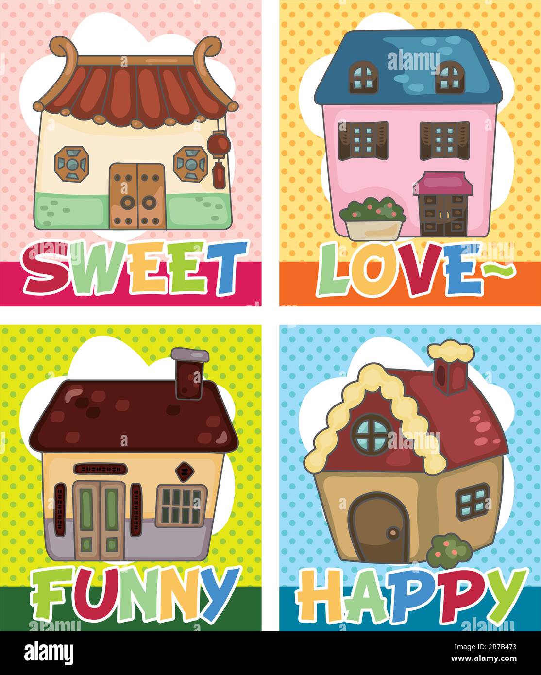 Fake house Stock Vector Images - Alamy