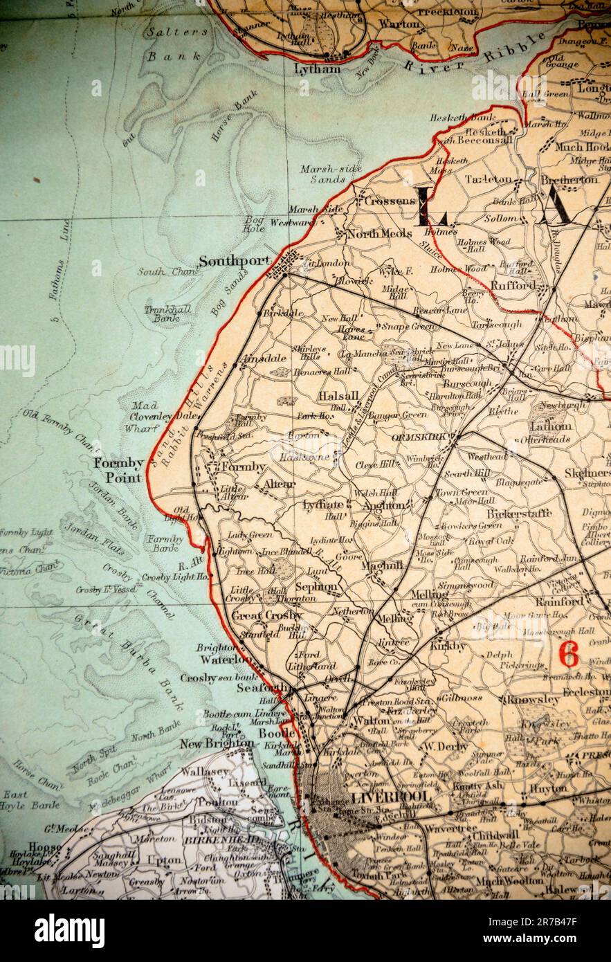 River ribble map hi-res stock photography and images - Alamy