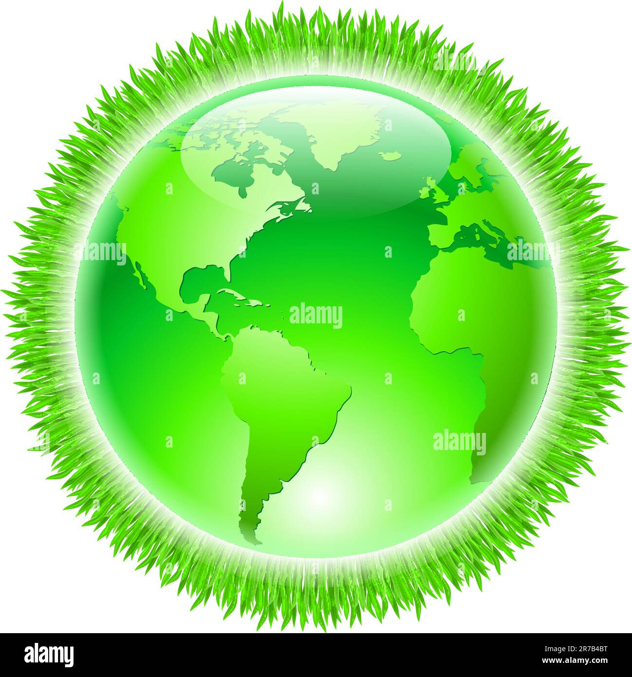 Green Earth. Illustration on white background for design Stock Vector ...