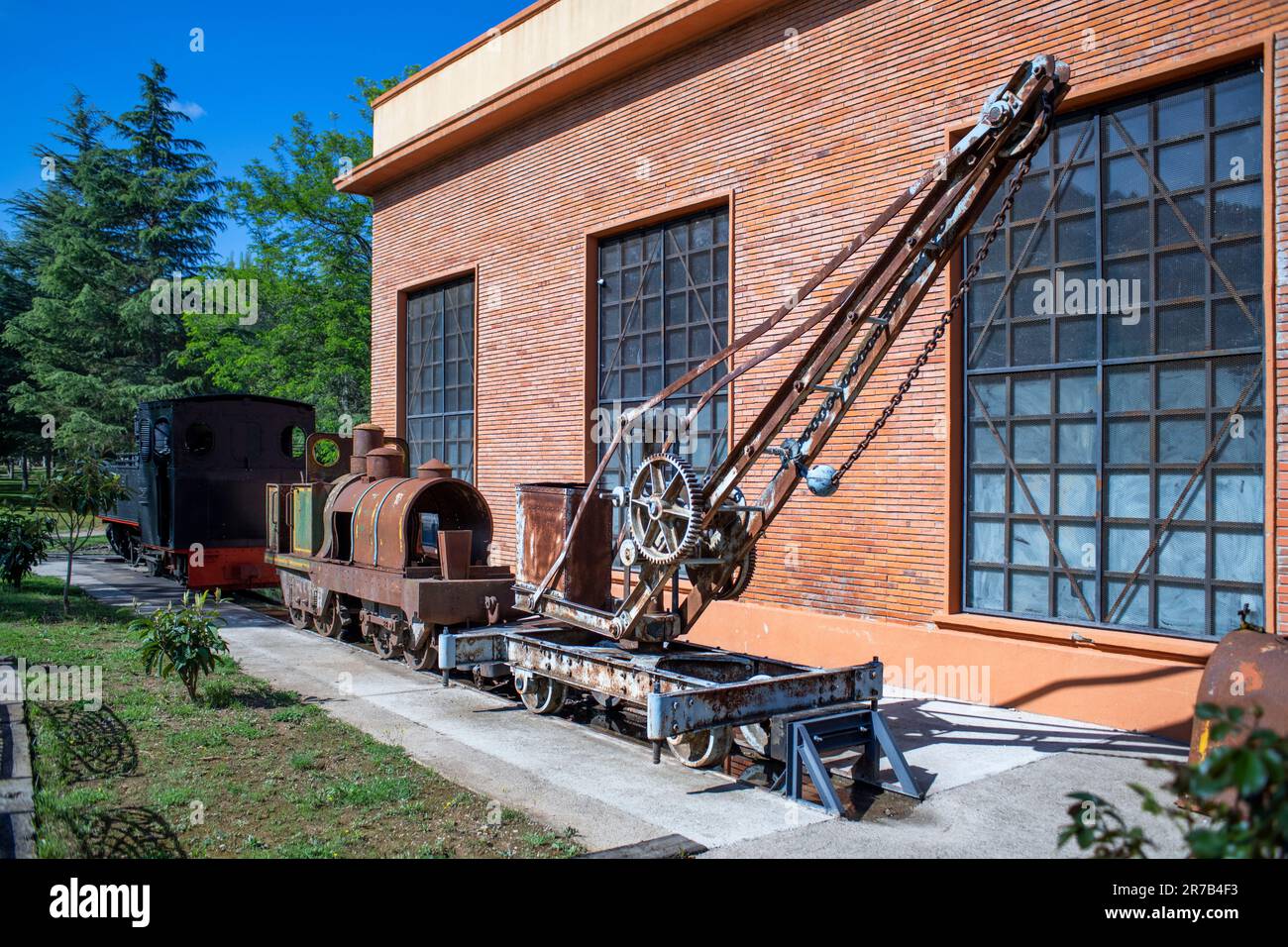 Old disused wagons, Utrillas mining train and Utrillas Mining and ...