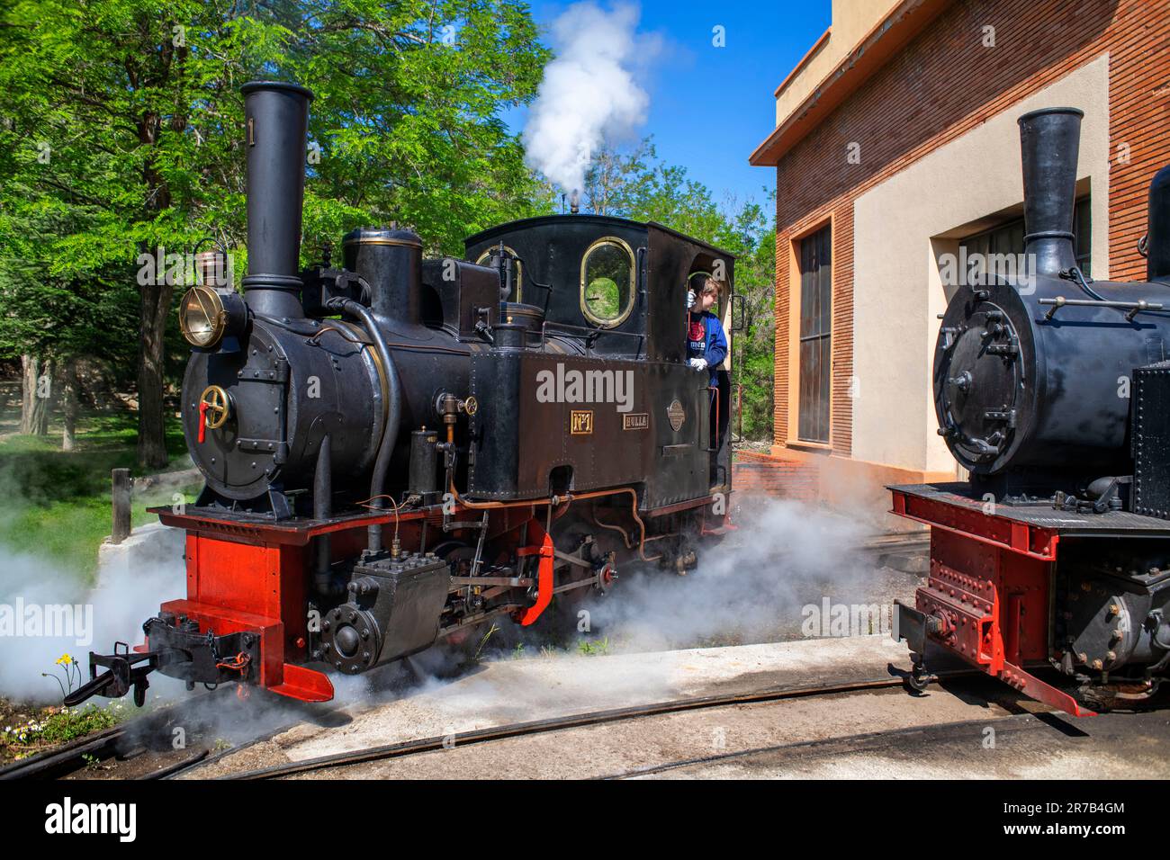 Steam train, Utrillas mining train and Utrillas Mining and Railway ...