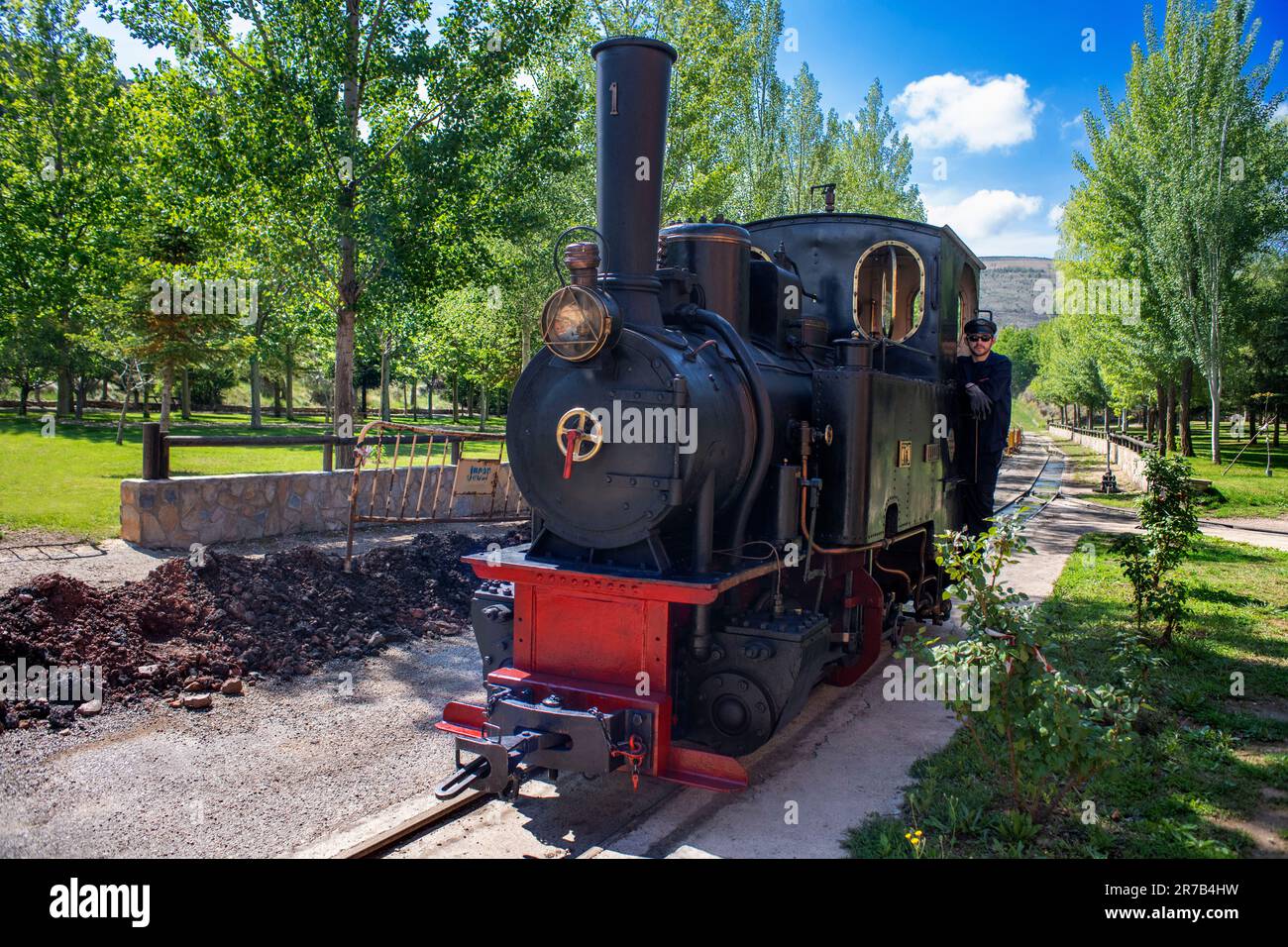 Steam train, Utrillas mining train and Utrillas Mining and Railway ...