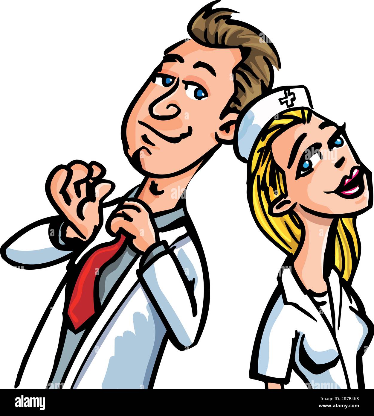 Girl flirting Stock Vector Images - Alamy