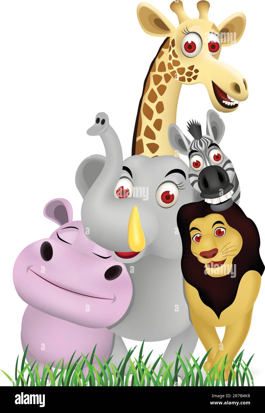 vector of animal cartoon Stock Vector Image & Art - Alamy