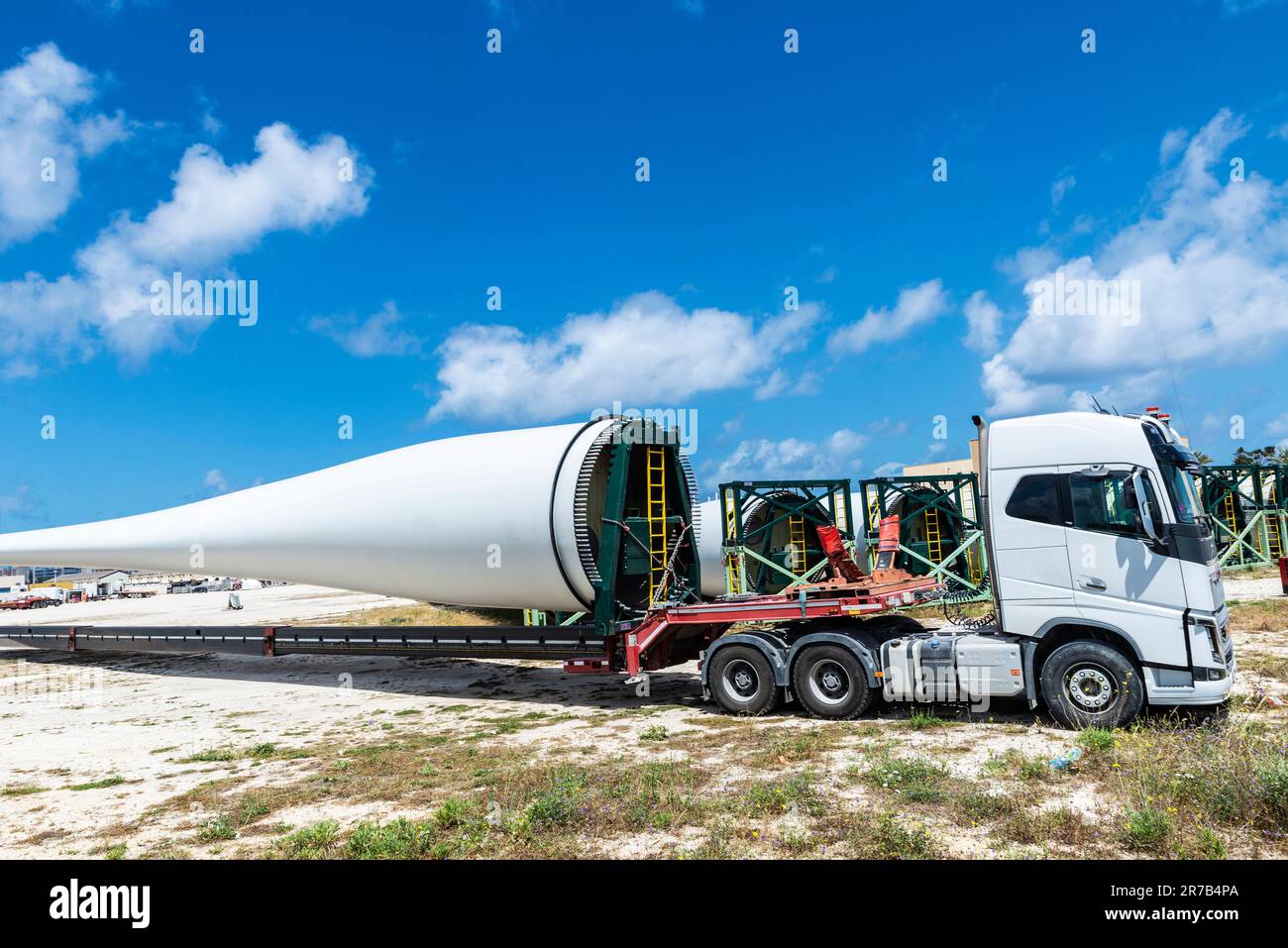Wind turbine blade transport hi-res stock photography and images - Alamy