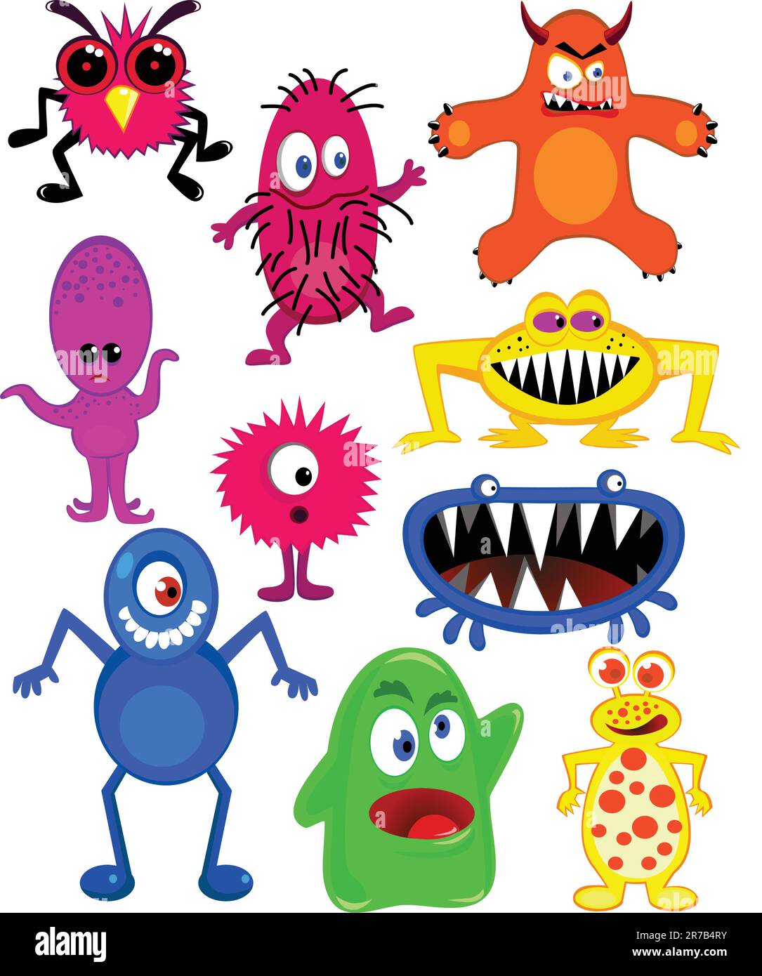 vector monster collection Stock Vector Image & Art - Alamy
