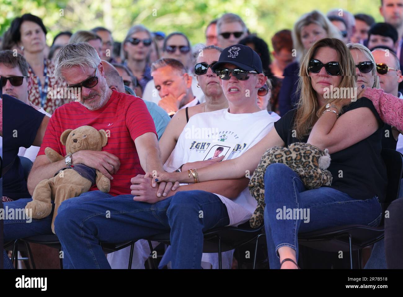 The family of Barnaby Webber (left to right) father David Webber ...