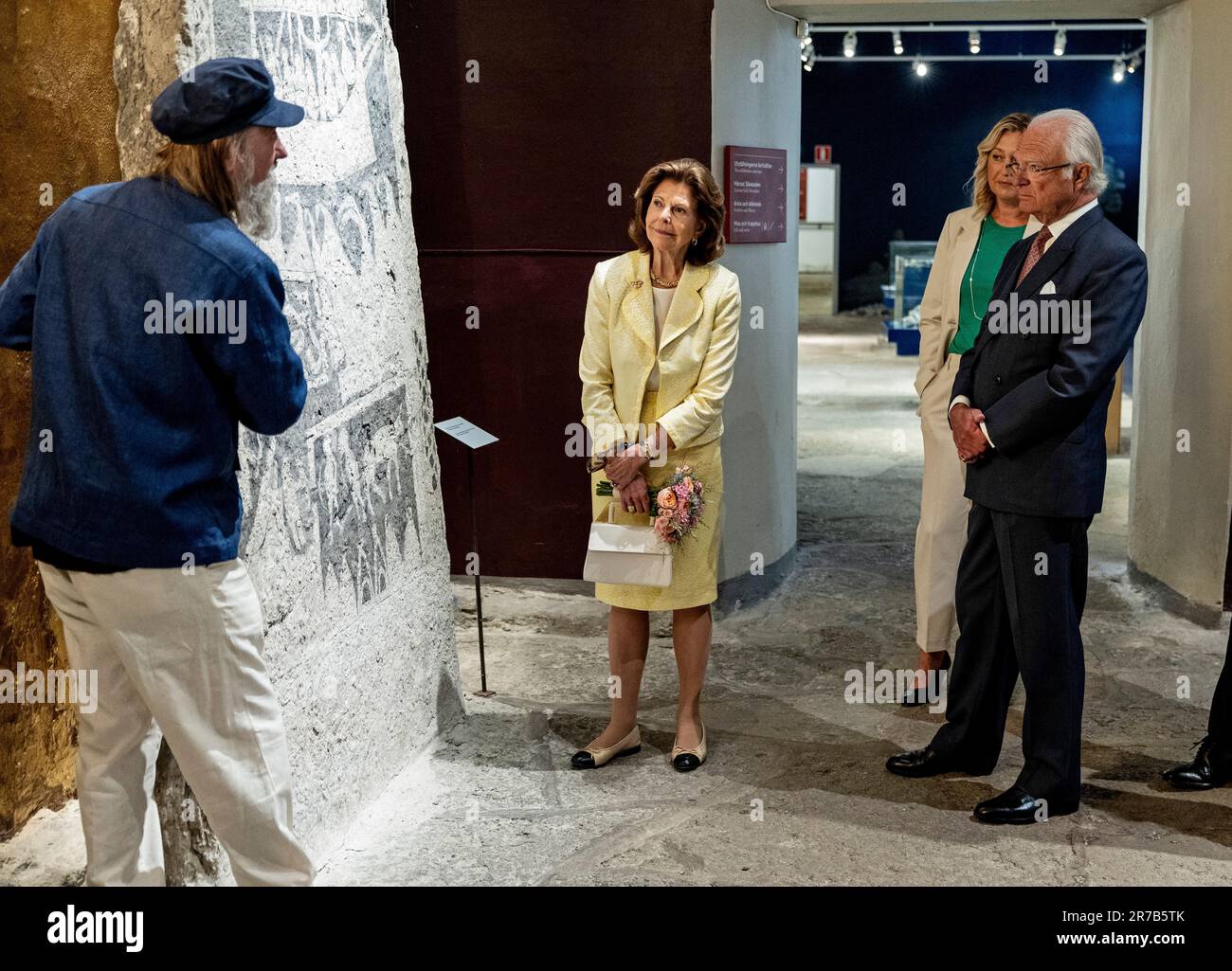 Visby 20230614 King Carl Gustaf and Queen Silvia visit the picture ...