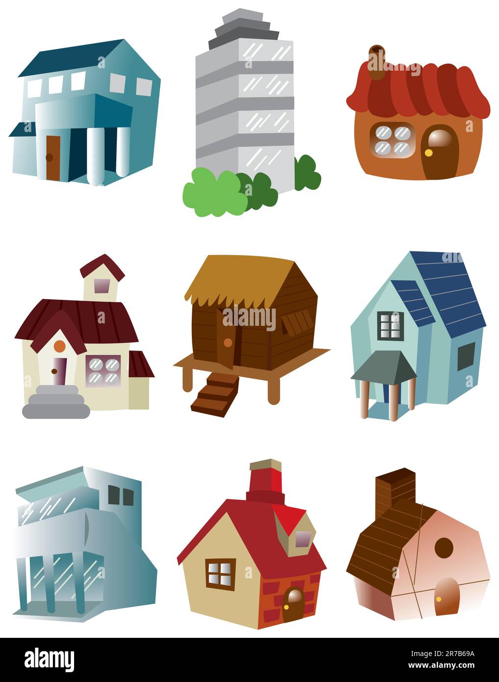 Cartoon house icon Stock Vector Images - Alamy