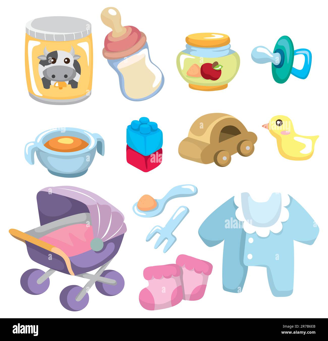 cartoon baby goods icon Stock Vector Image & Art - Alamy