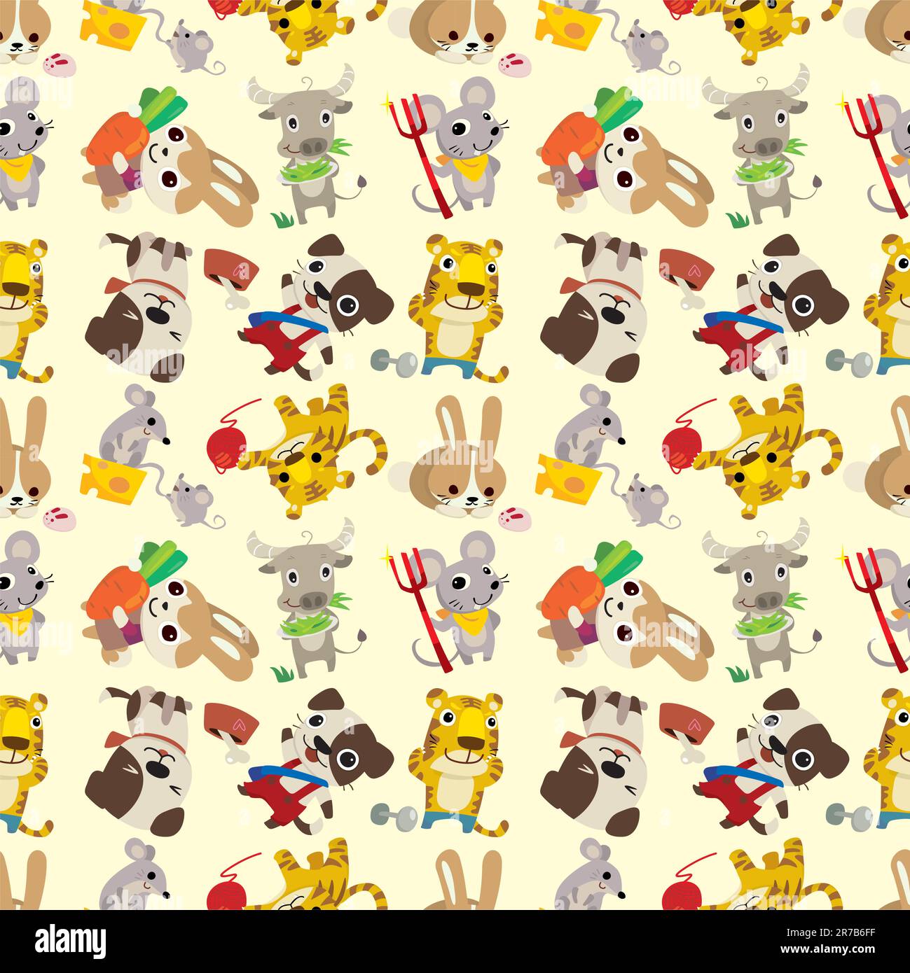 Child with cattle Stock Vector Images - Alamy