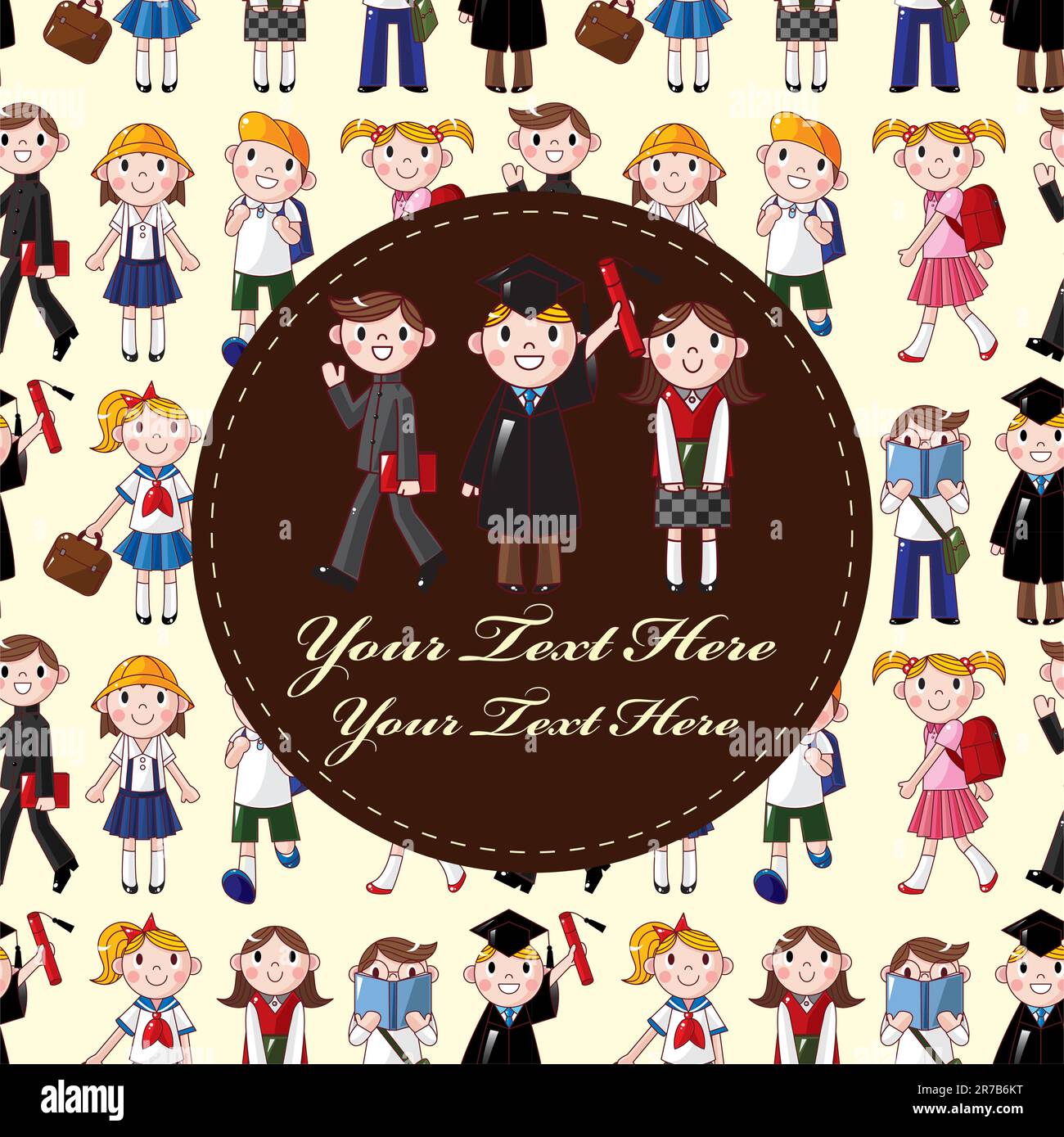 cartoon student card Stock Vector Image & Art - Alamy