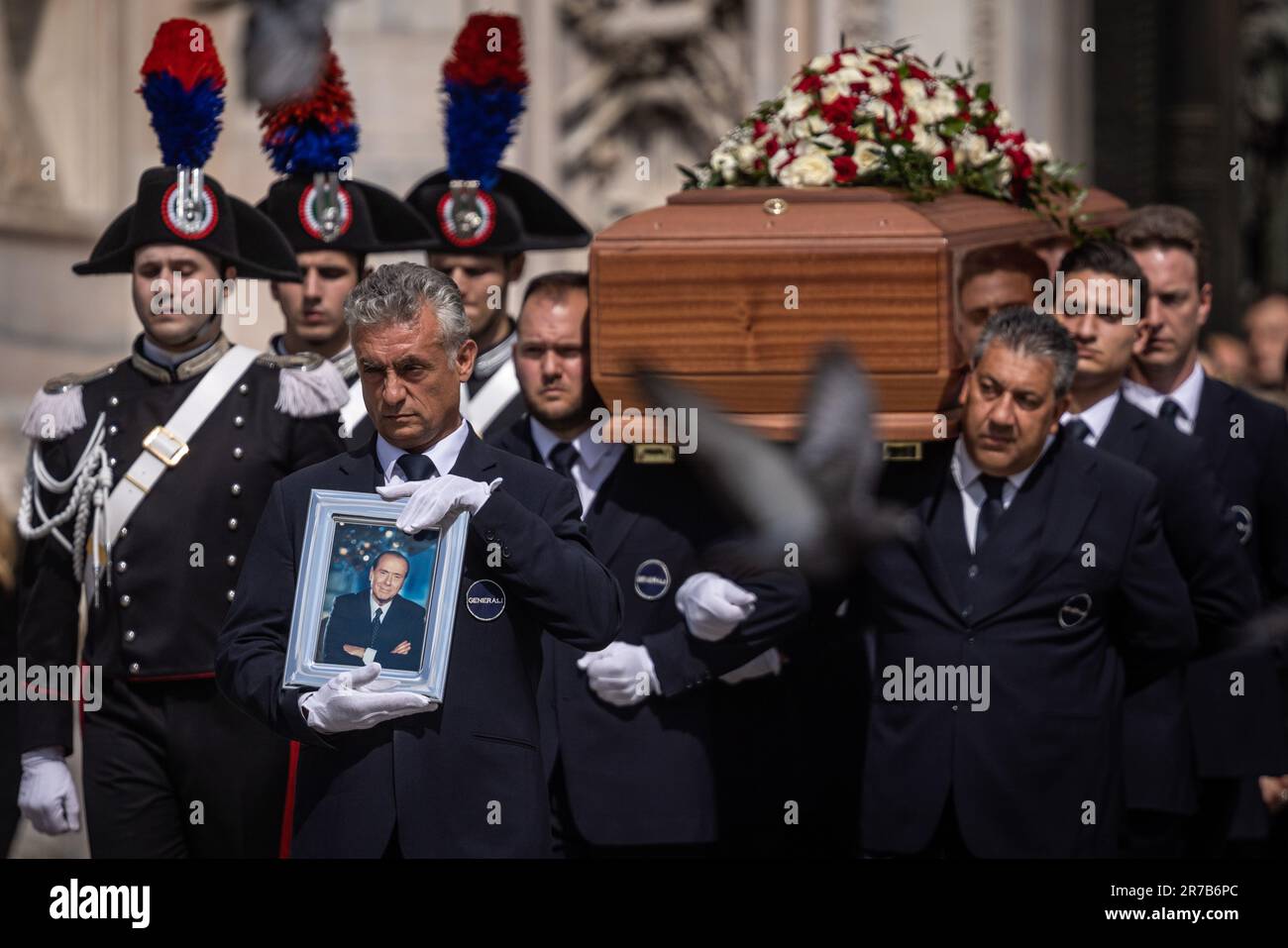 Mailand, Italy. 14th June, 2023. The coffin of former Italian Prime ...