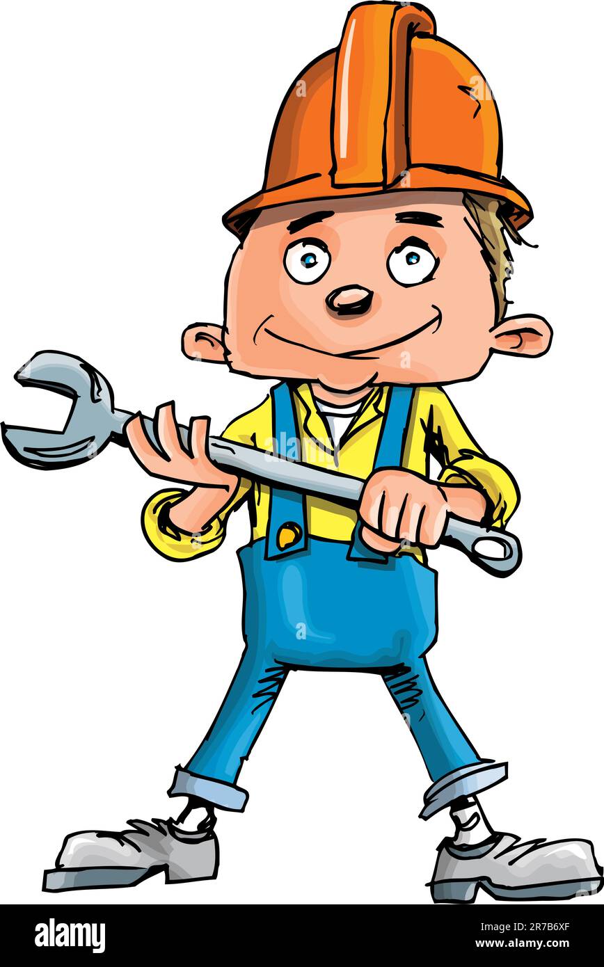 Cartoon plumber hi-res stock photography and images - Alamy
