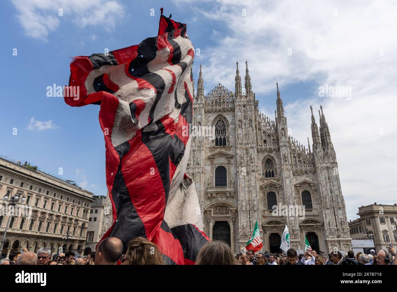 Milan, Italy - june 14 2023- state funeral for the former Italian Prime ...