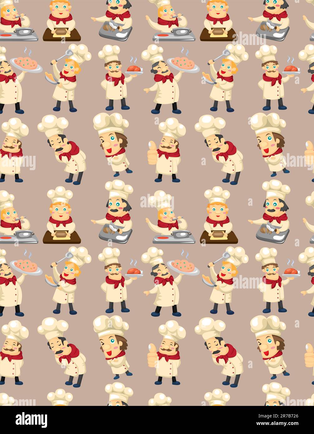 Beautiful female chef Stock Vector Images - Alamy