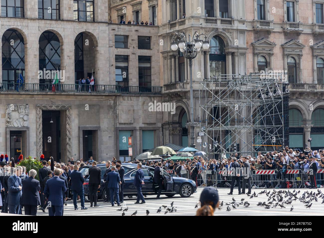 Milan, Italy - june 14 2023- state funeral for the former Italian Prime ...