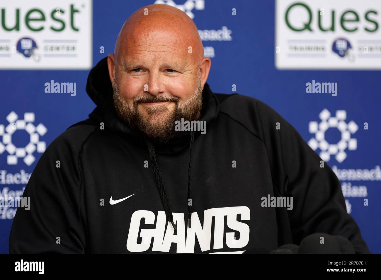 New York Giants head coach Brian Daboll speaks before the NFL football ...