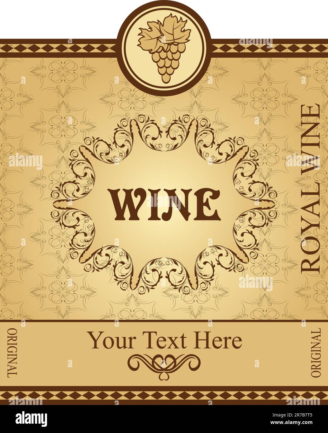 Illustration retro packing for wine - vector Stock Vector Image & Art ...