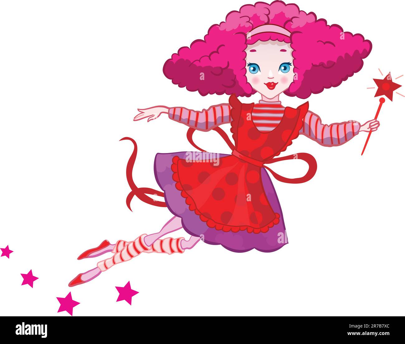 Magic wand doodle fairytale Stock Vector Images - Alamy