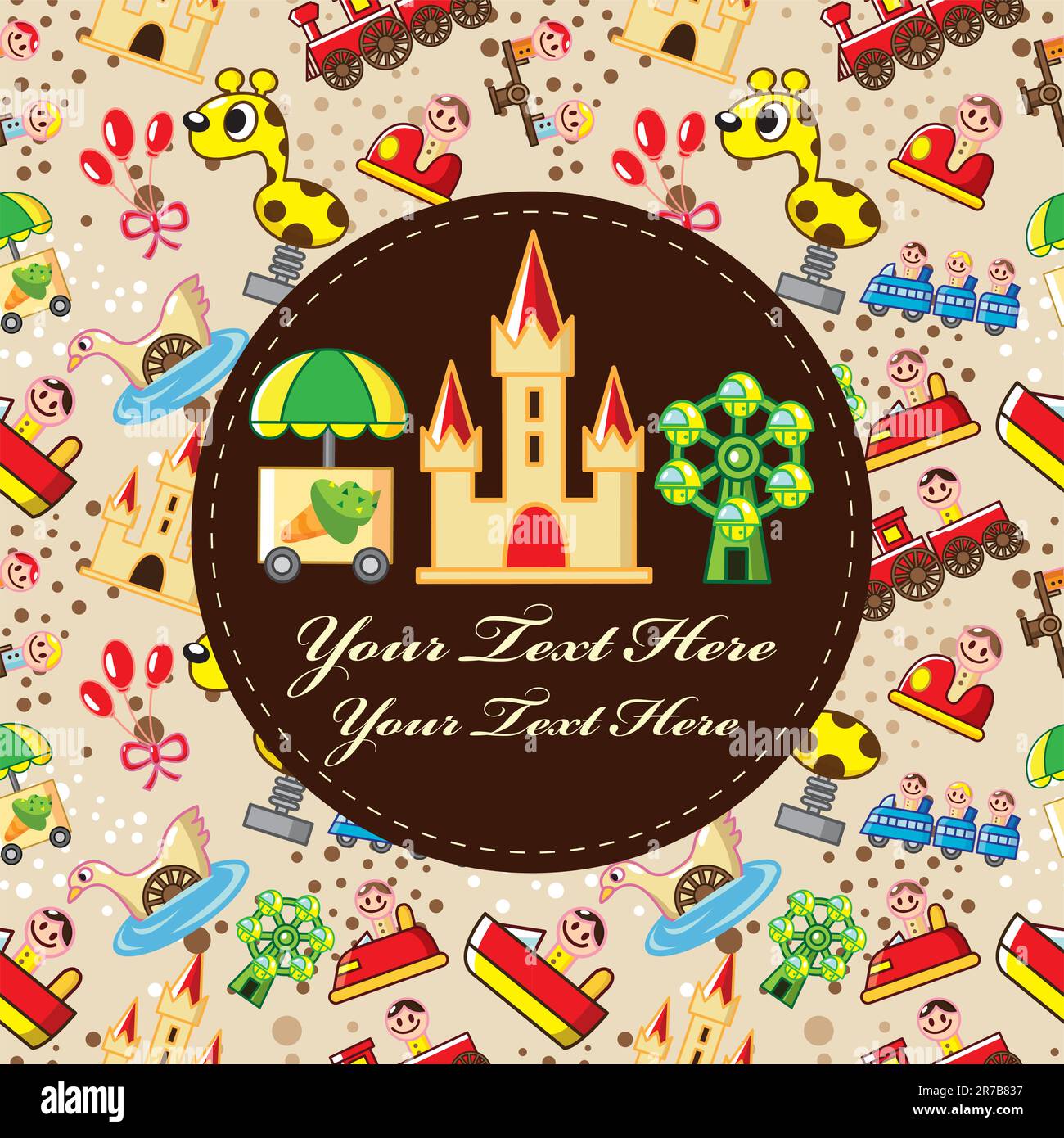 cartoon playground card Stock Vector Image & Art - Alamy