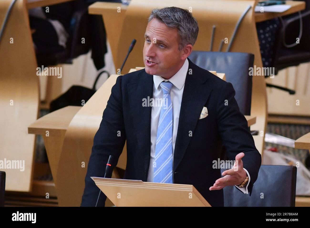 Edinburgh Scotland, UK 14 June 2023. Alex Cole-Hamilton at the Scottish ...