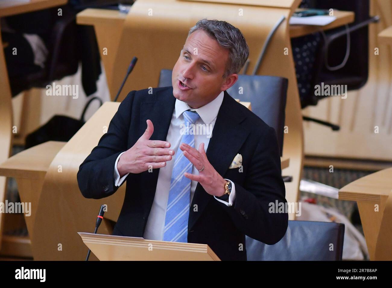Edinburgh Scotland, UK 14 June 2023. Alex Cole-Hamilton at the Scottish ...