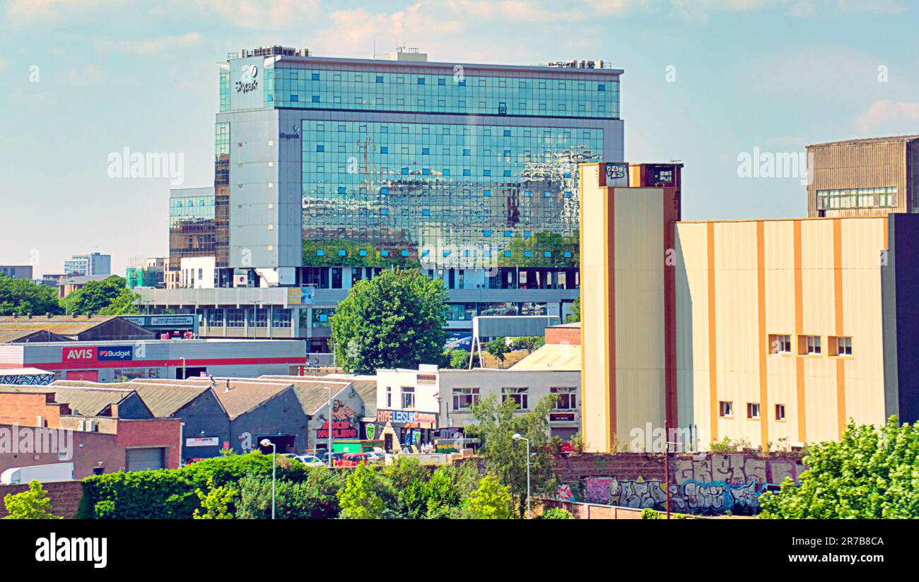 aerial view of the city skypark building and finnieston area Stock ...