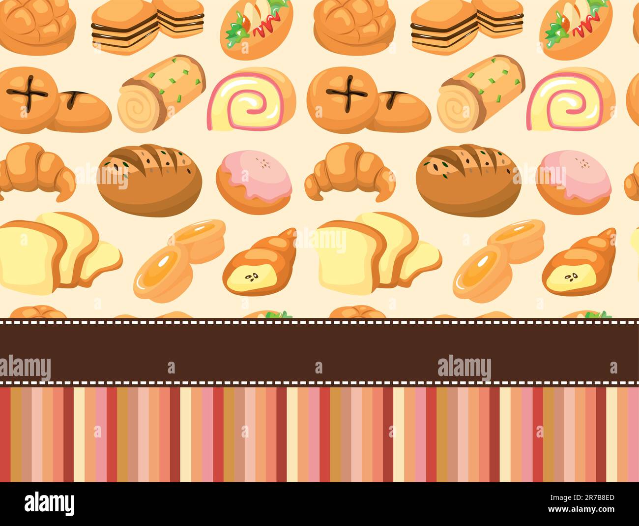 cartoon bread card Stock Vector Image & Art - Alamy