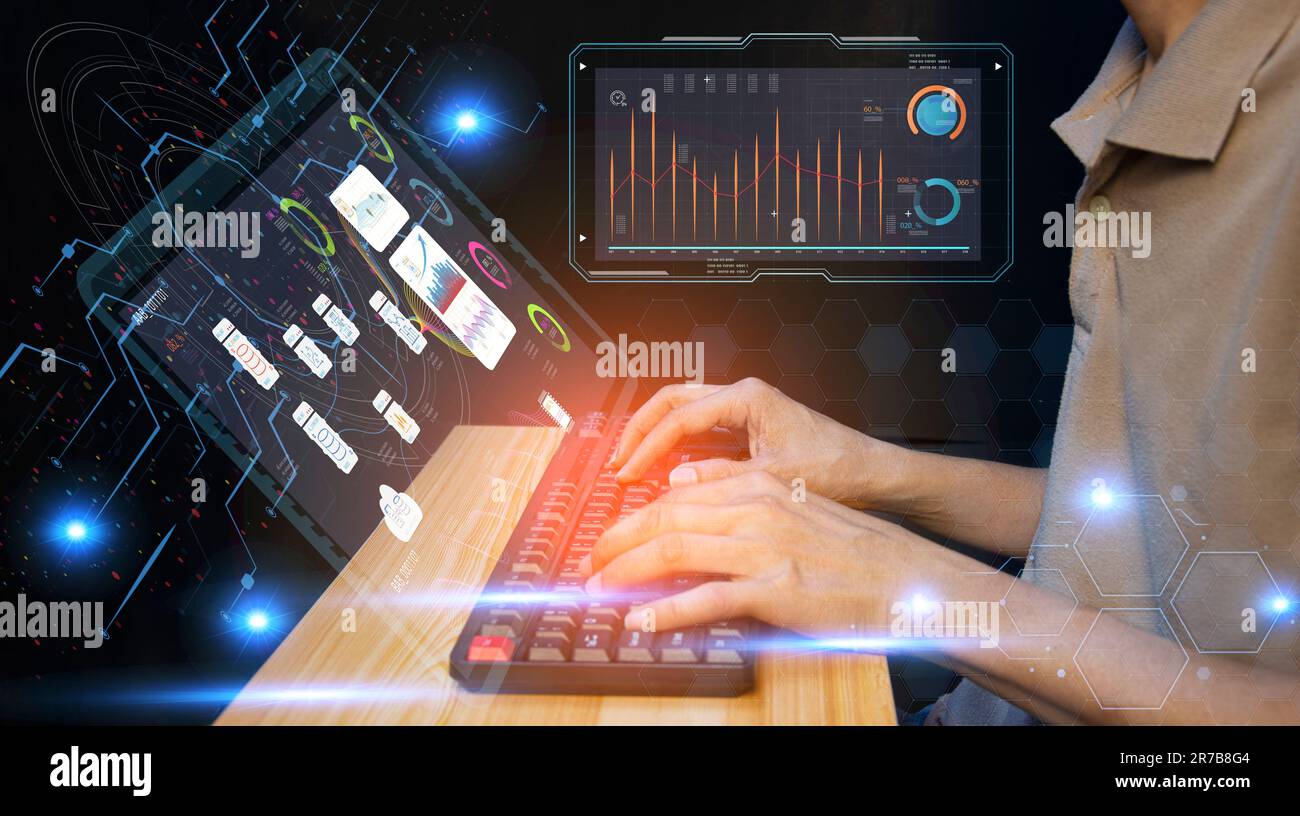 The concept of using AI to process and analyze Stock Photo - Alamy