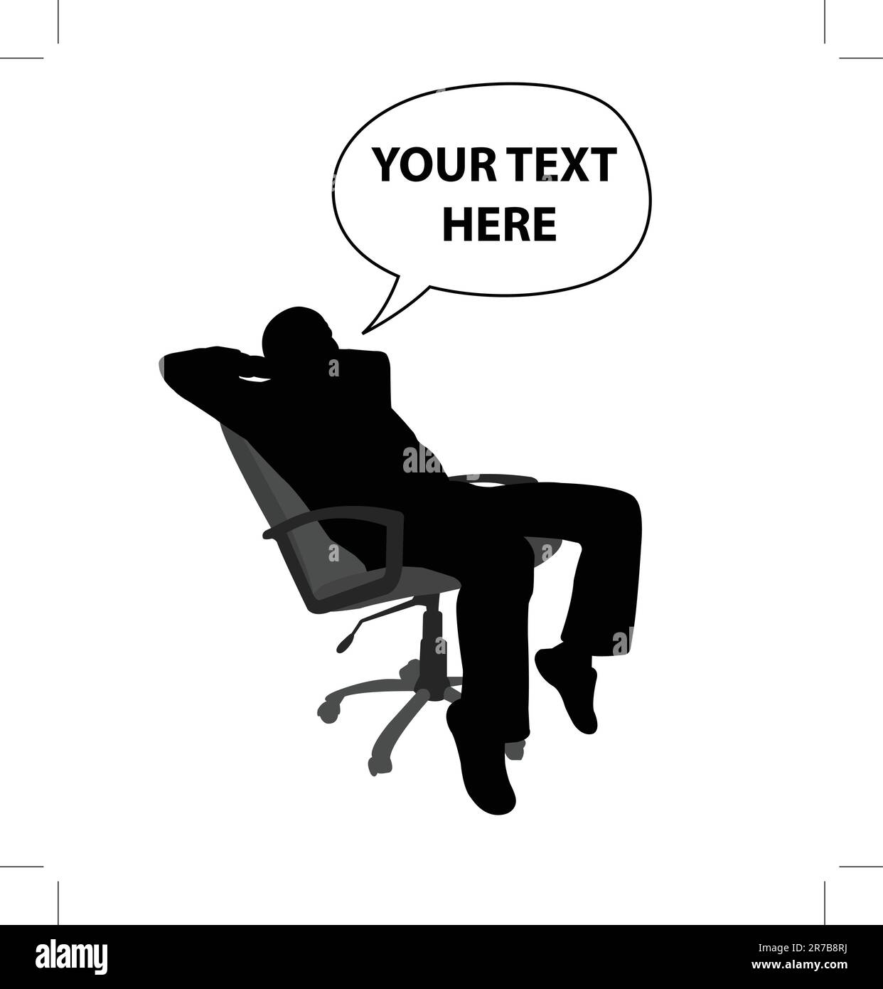 man sitting and relaxing in chair - vector Stock Vector Image & Art - Alamy