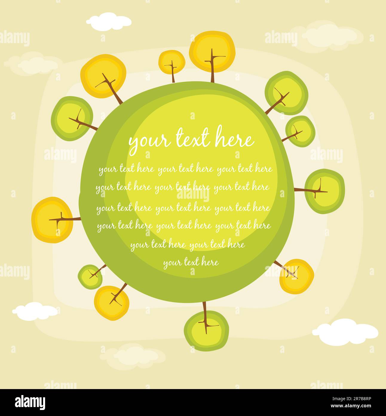 Cartoon earth background, vector illustration Stock Vector Image & Art ...