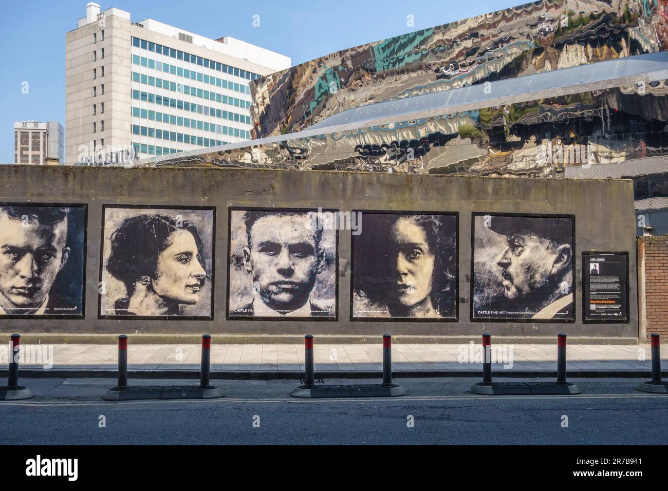 'Made In Birmingham', a 50m mural outside New Street Station featuring ...