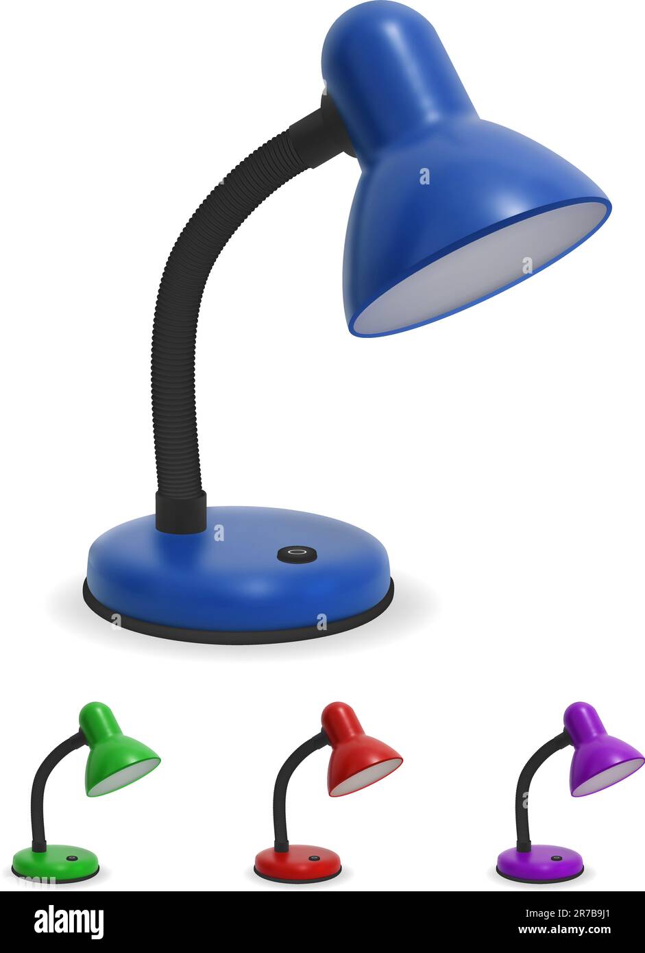 Working desk table lamp Stock Vector Images - Alamy