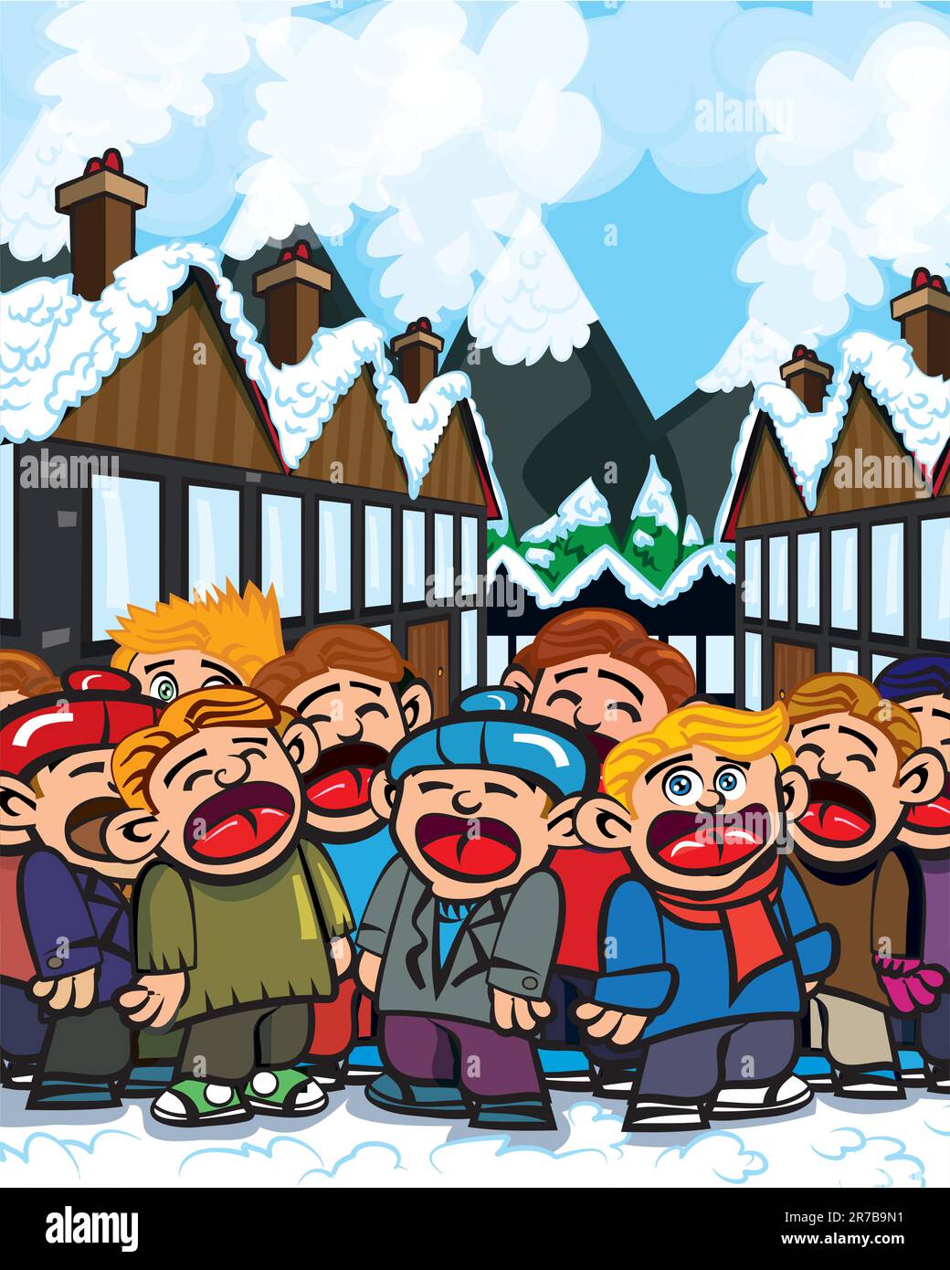 Carol town Stock Vector Images - Alamy