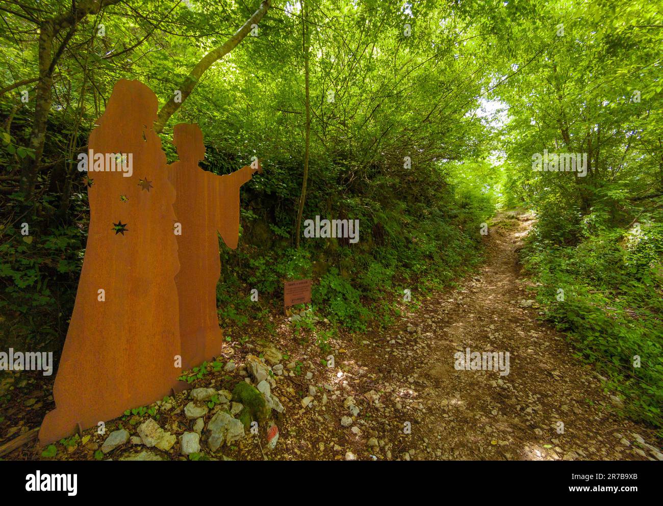 Patrica (Italy) - A view of Sentiero di Dante Alighieri path in ...