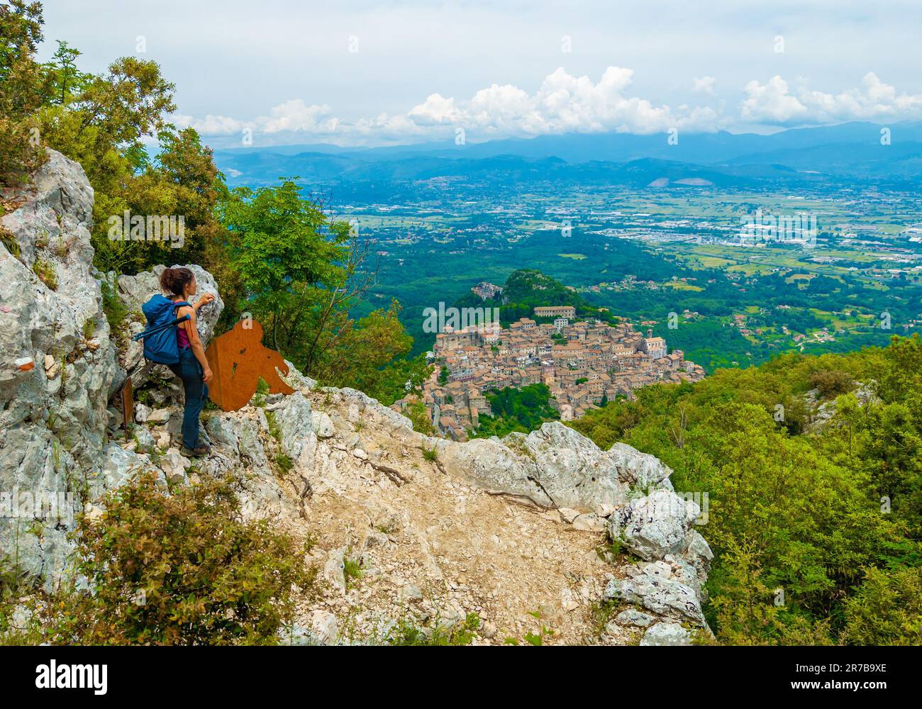 Patrica (Italy) - A view of Sentiero di Dante Alighieri path in ...