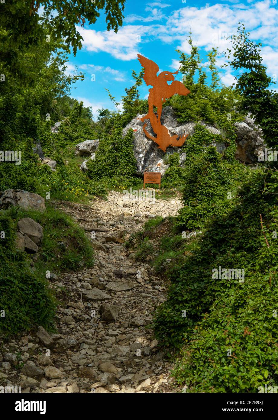 Patrica (Italy) - A view of Sentiero di Dante Alighieri path in ...